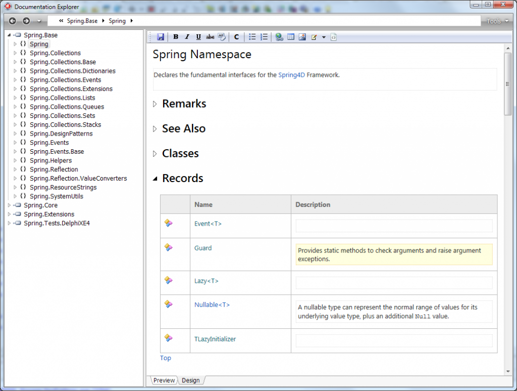 Documentation Insight 3 Sneak Preview #2 – DevJet Software